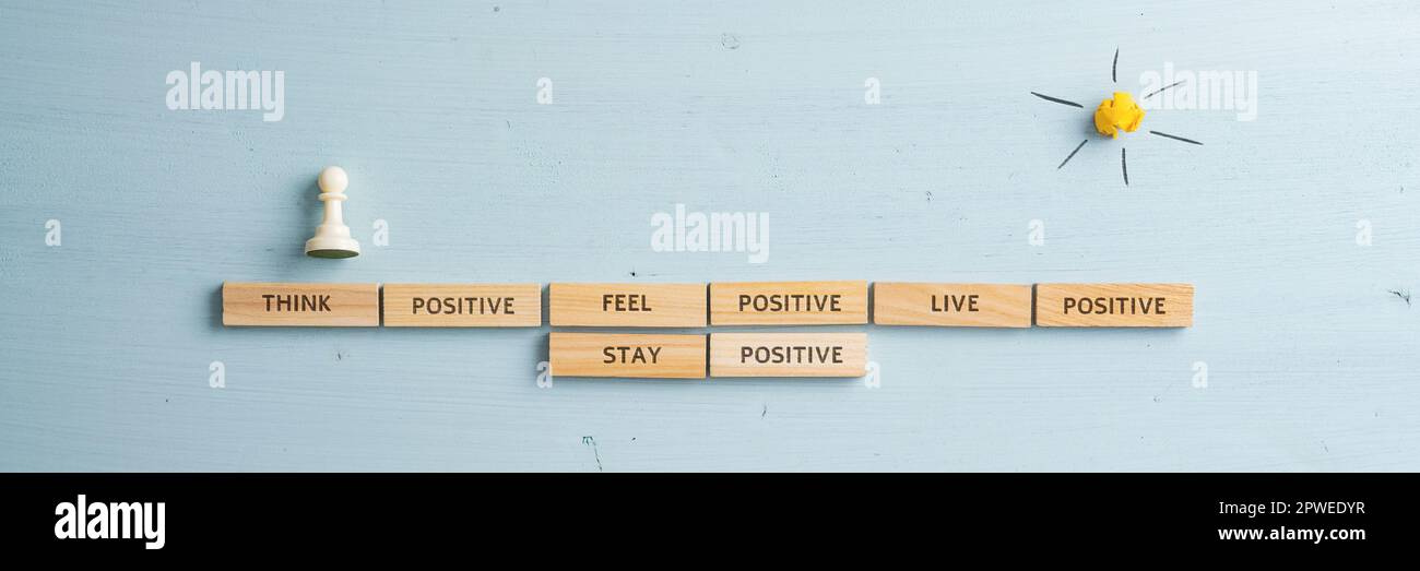 Conceptual image of positive mindset and influence of the mind on ones ...