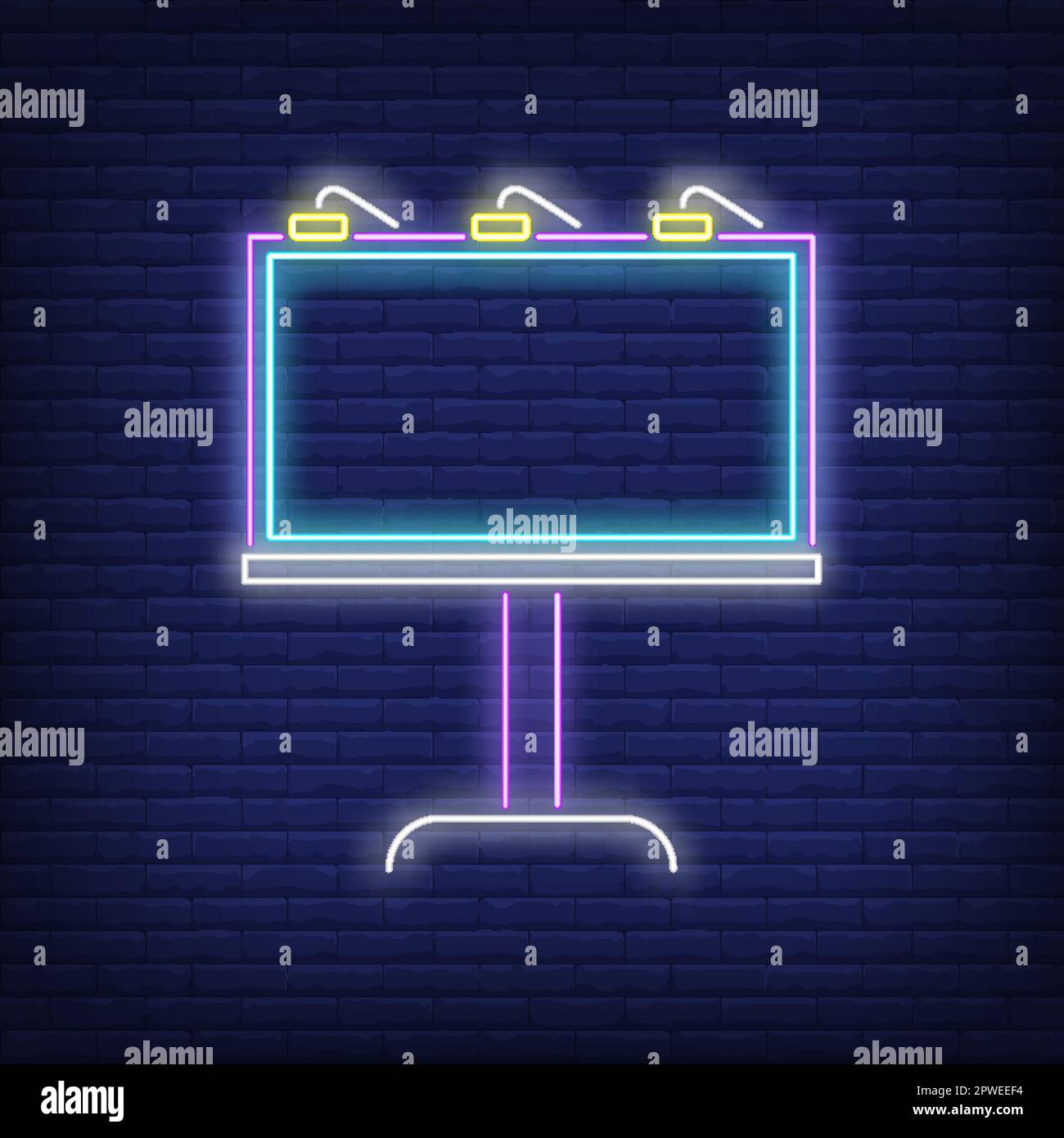 Billboard neon sign Stock Vector Image & Art - Alamy