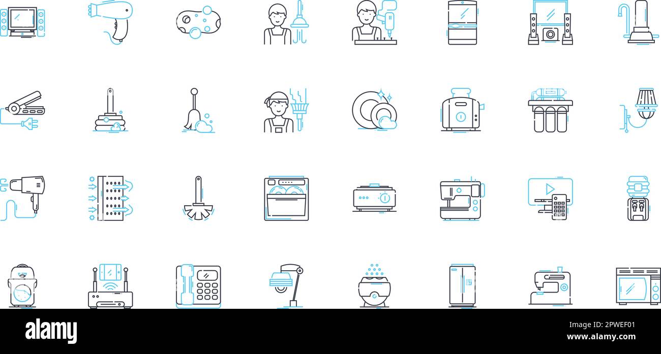 Chair design linear icons set. Ergonomic, Minimalist, Industrial, Sleek ...