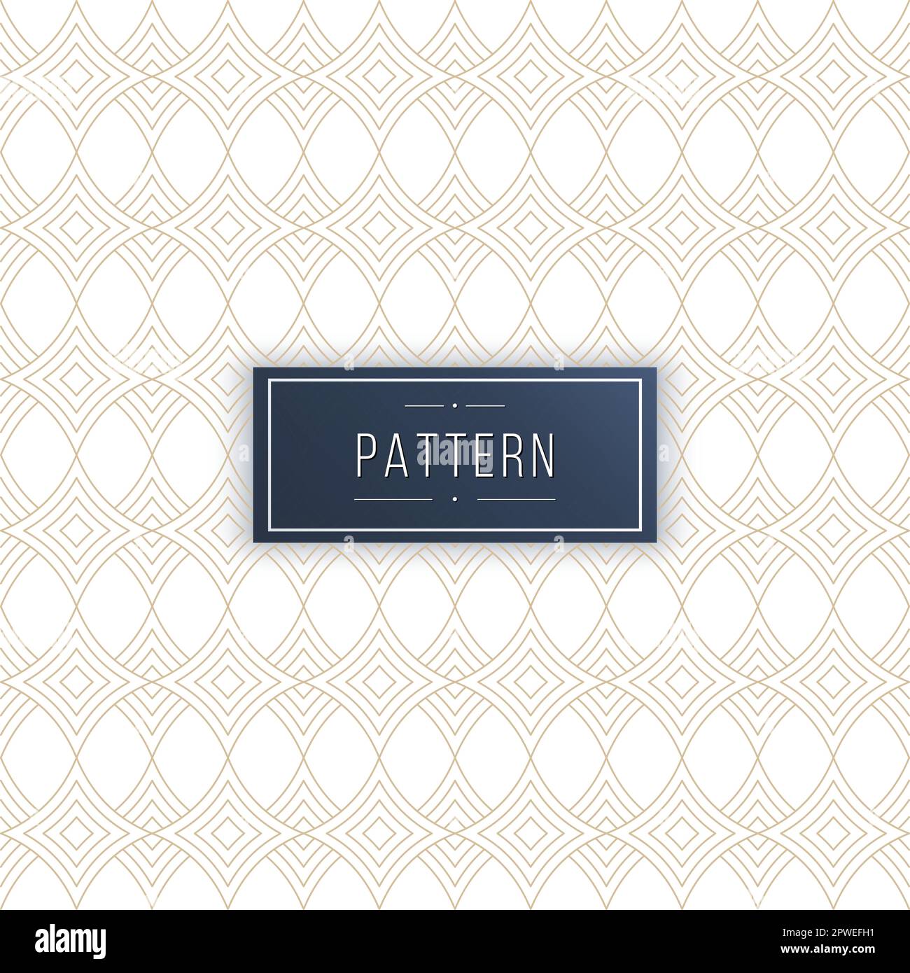 Abstract geometric seamless pattern with curved lines Stock Vector ...