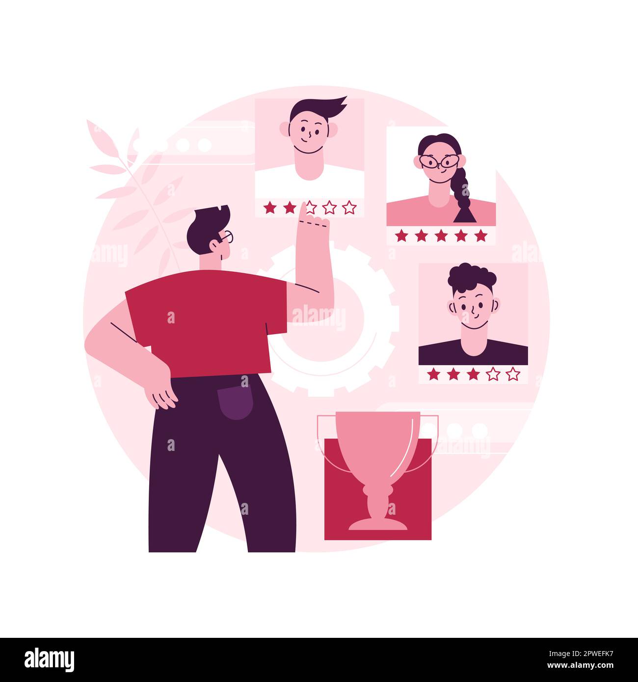 Performance Rating Abstract Concept Vector Illustration Performance