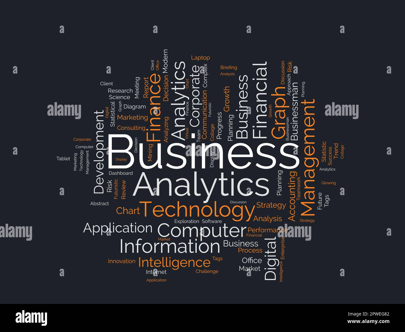 Word cloud background concept for Business analytics. Financial ...