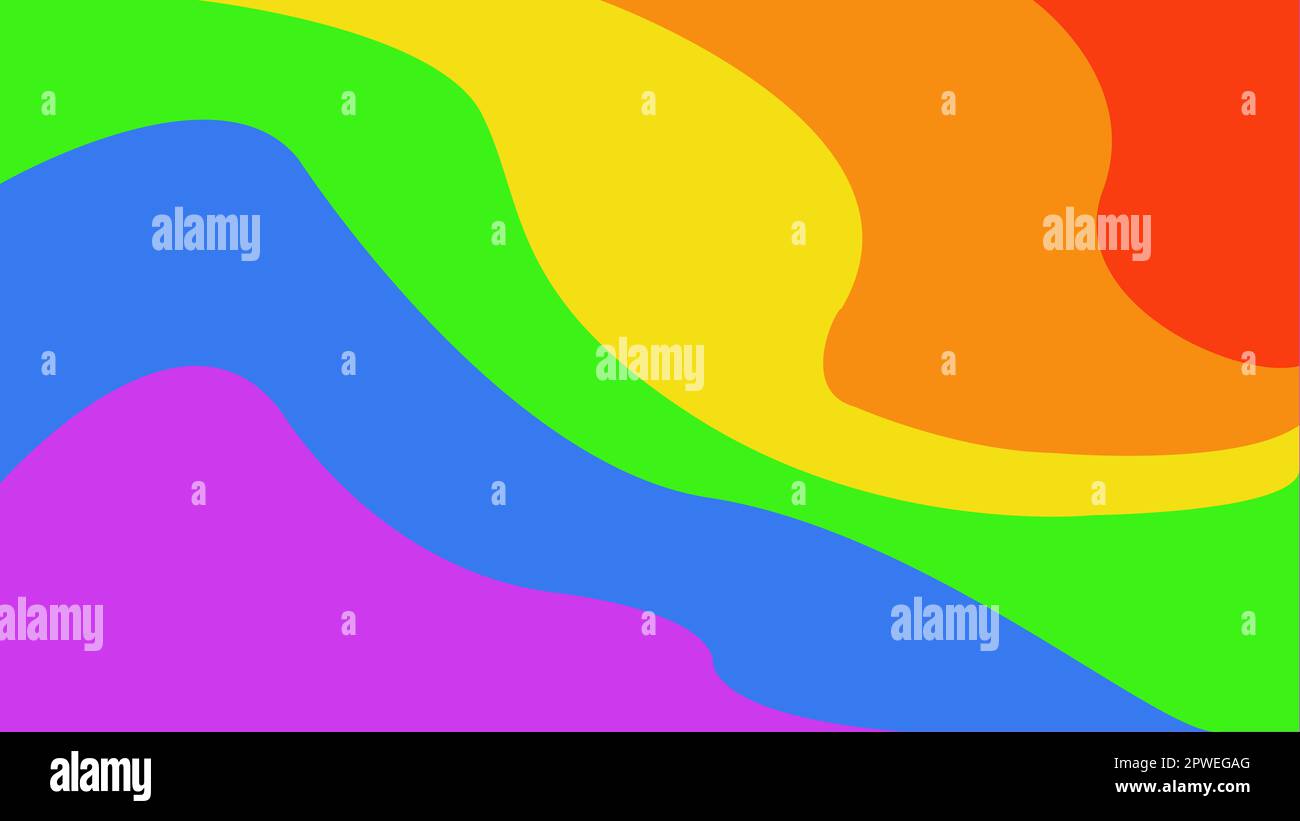 Paper cut style. The effect of shadows and multi-layered paper. Rainbow ...