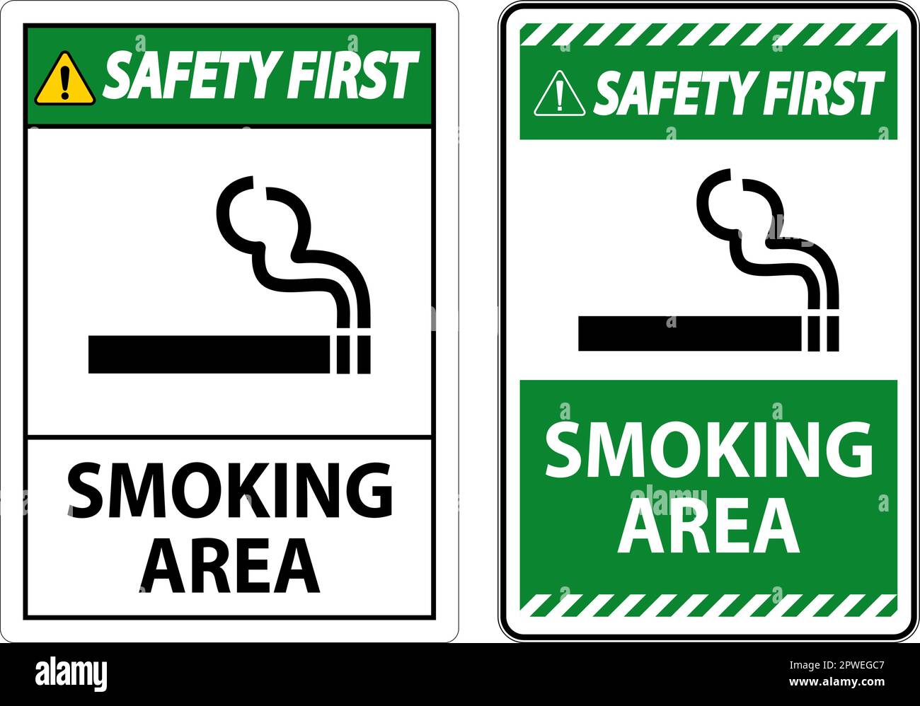 Smoking permitted allowed zone Stock Vector Images - Alamy