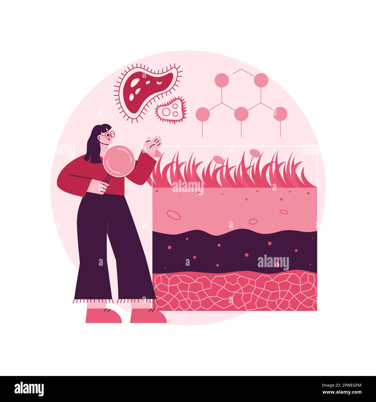 Soil science abstract concept vector illustration. Soil biology and ...