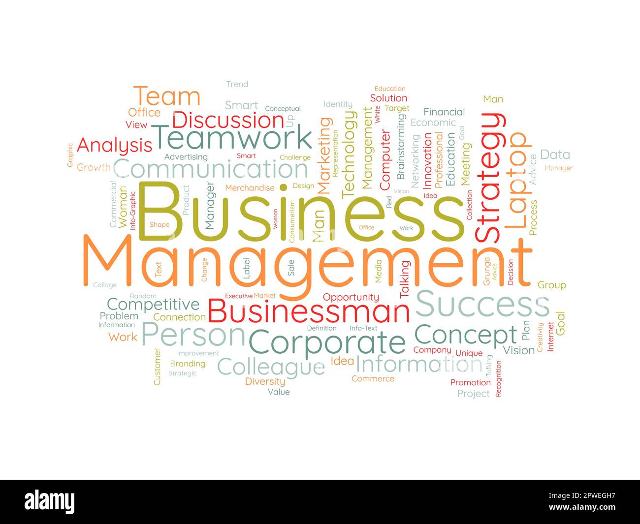 Word cloud background concept for Business Management. corporate ...