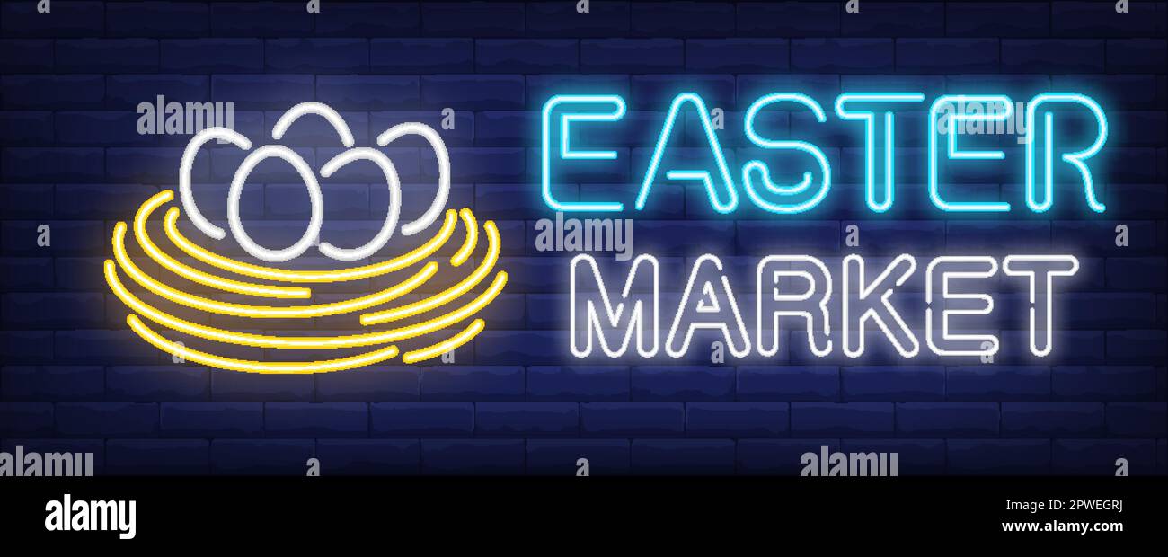 Easter sale shop market Stock Vector Images - Alamy