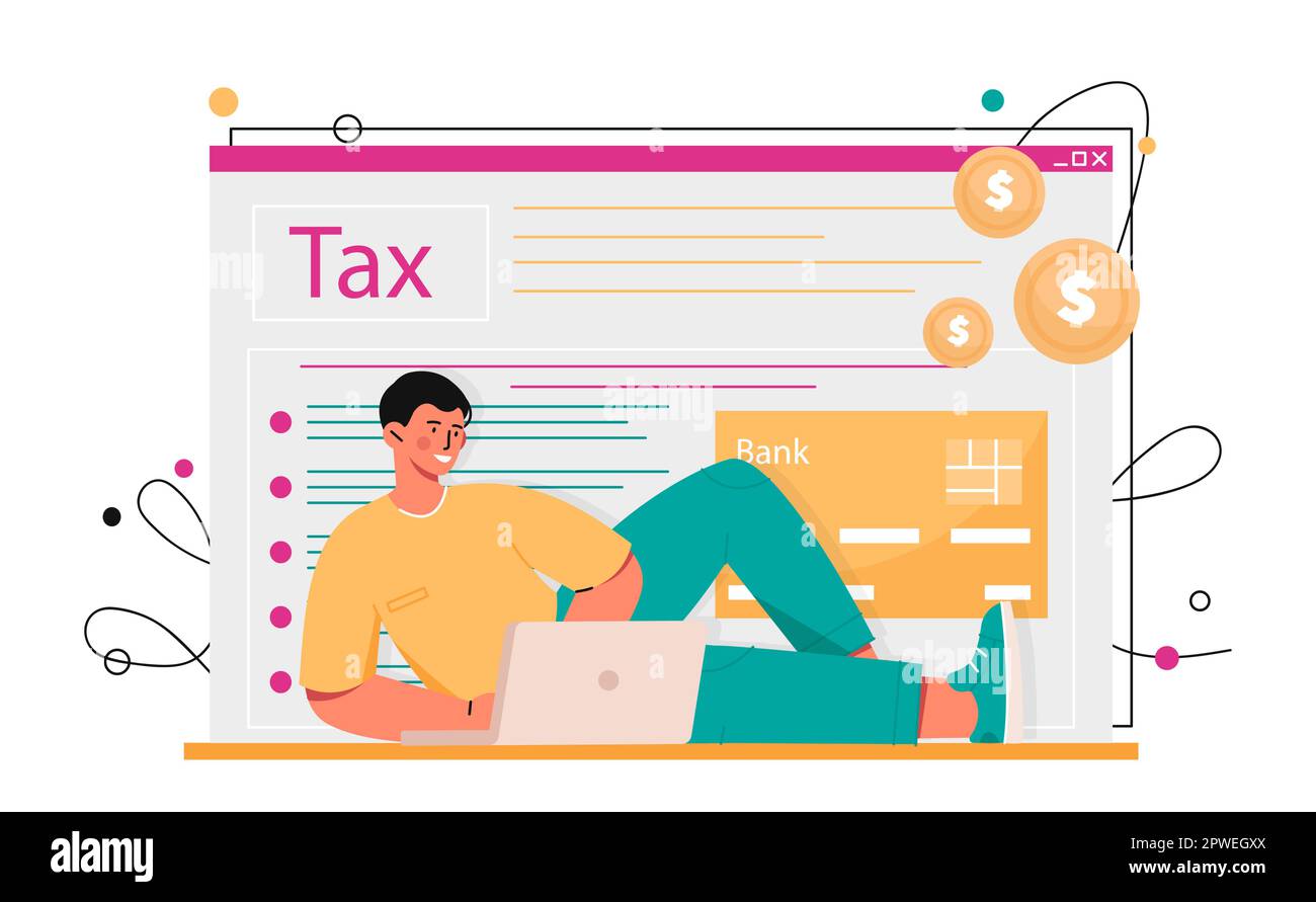 Tax payment concept Stock Vector Image & Art - Alamy