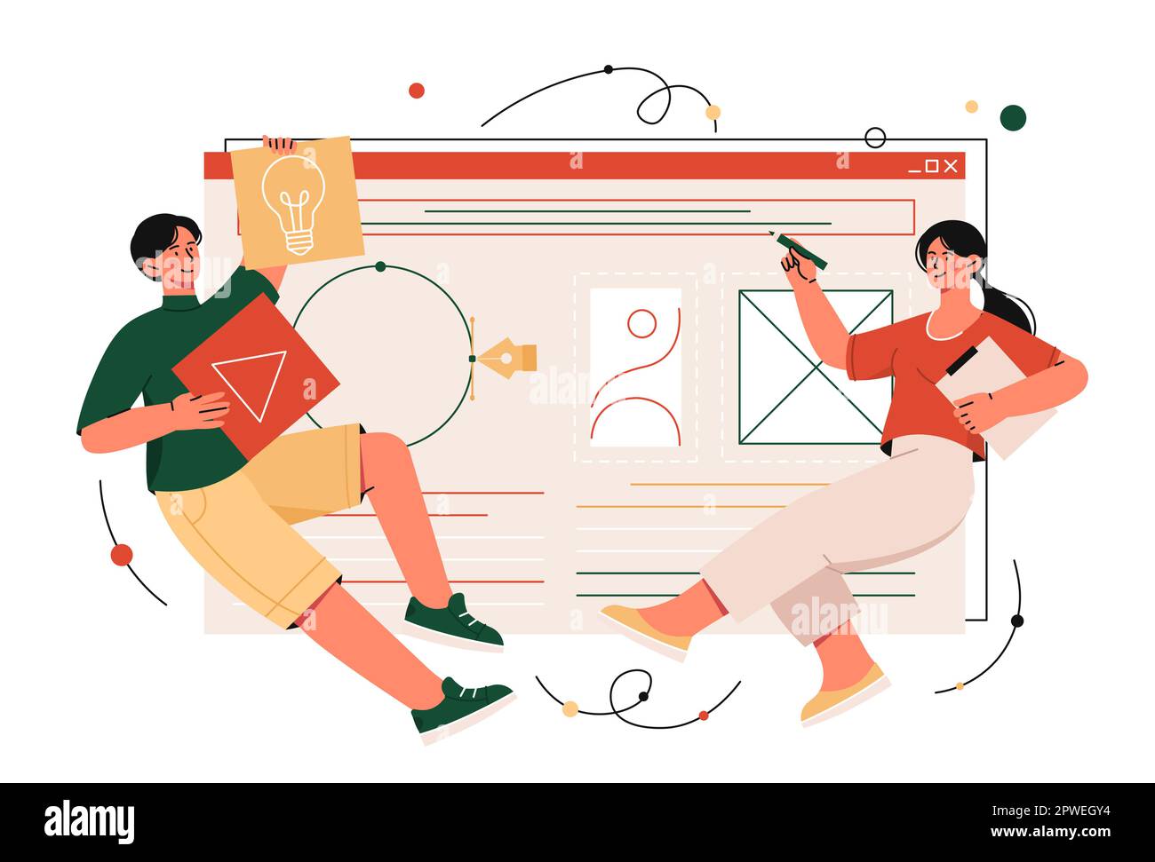 Designer man creative process Cut Out Stock Images & Pictures - Alamy