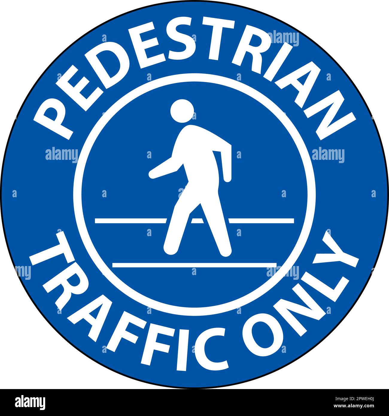 Signs on pedestrian road Stock Vector Images - Alamy