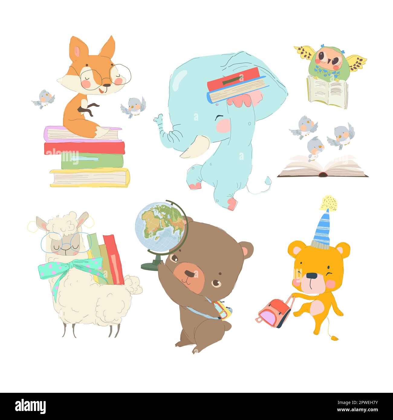 Cartoon bear globe Cut Out Stock Images & Pictures - Alamy