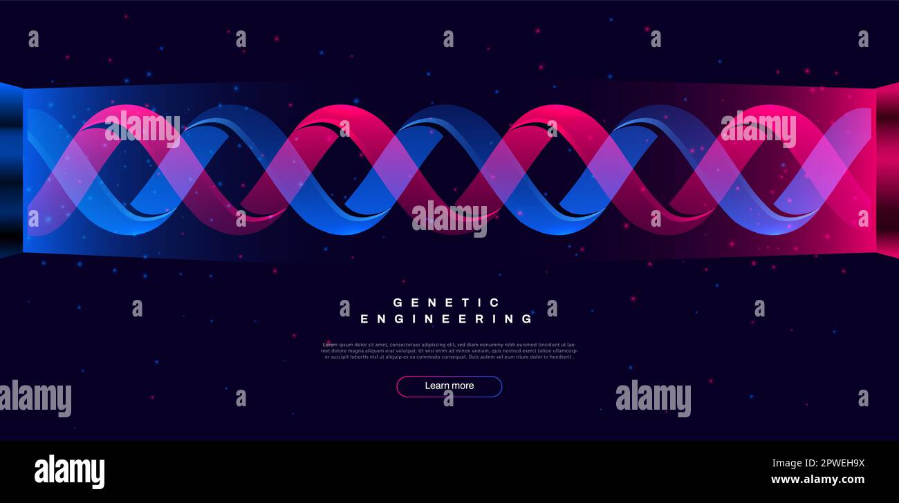 Genetic engineering banner Stock Vector Image & Art - Alamy