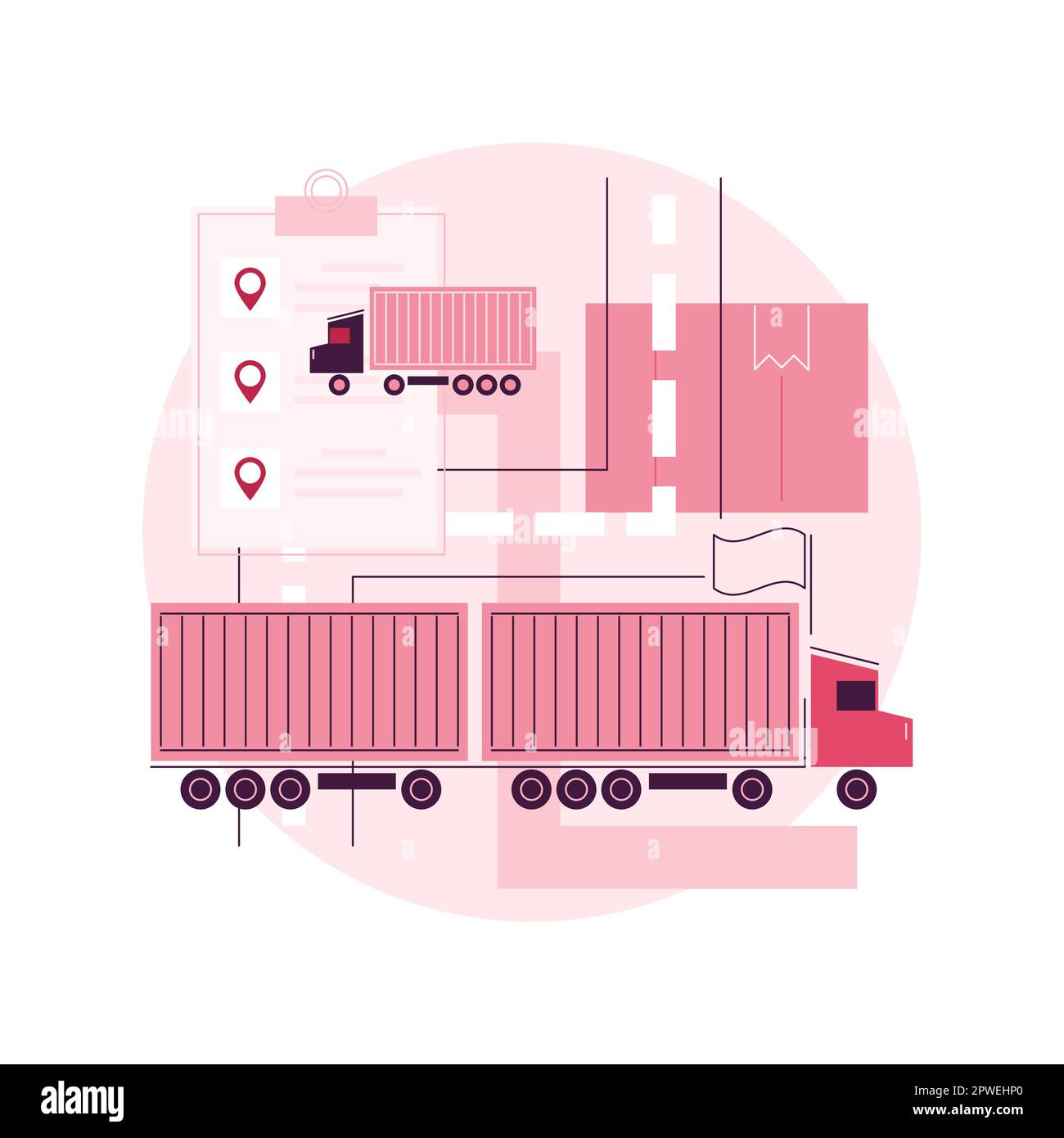 National transport abstract concept vector illustration. National ...