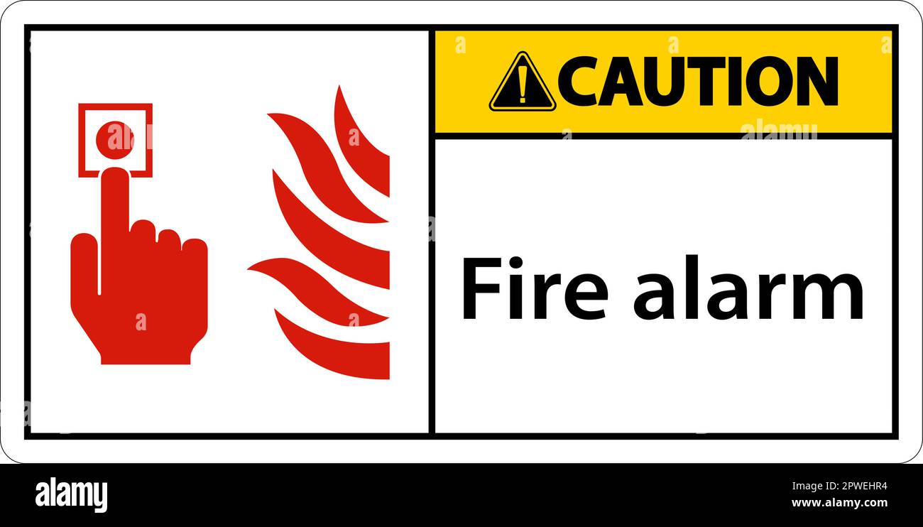 Hand fire alarm switch Stock Vector Images - Alamy