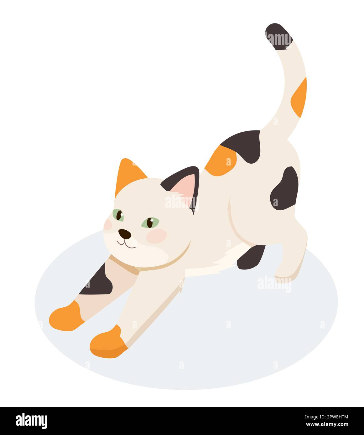 Isometric spotted cat Stock Vector Image & Art - Alamy