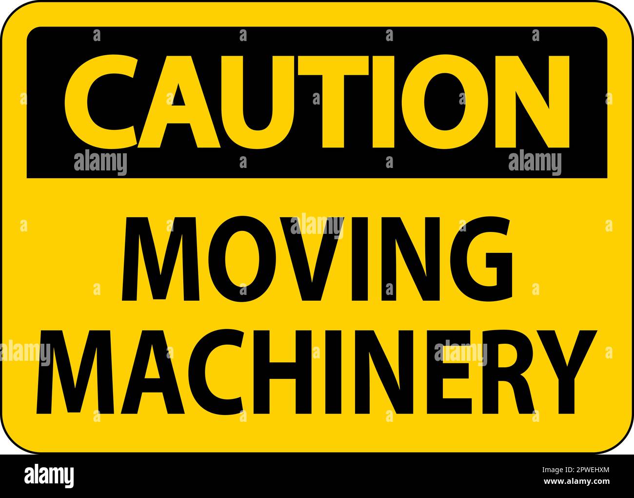 Beware of machinery Stock Vector Images - Alamy