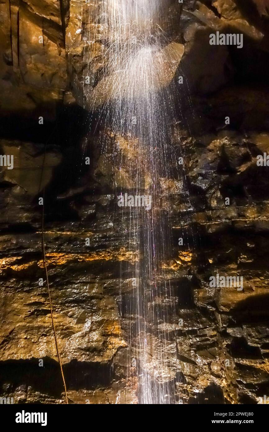 Inside the Underground Aillwee Cave (Ballyvaughan) in Ireland Stock ...