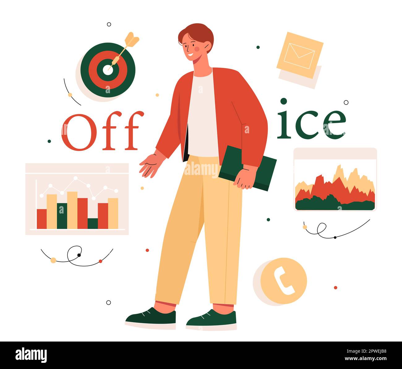 Walking manager concept Stock Vector Image & Art - Alamy