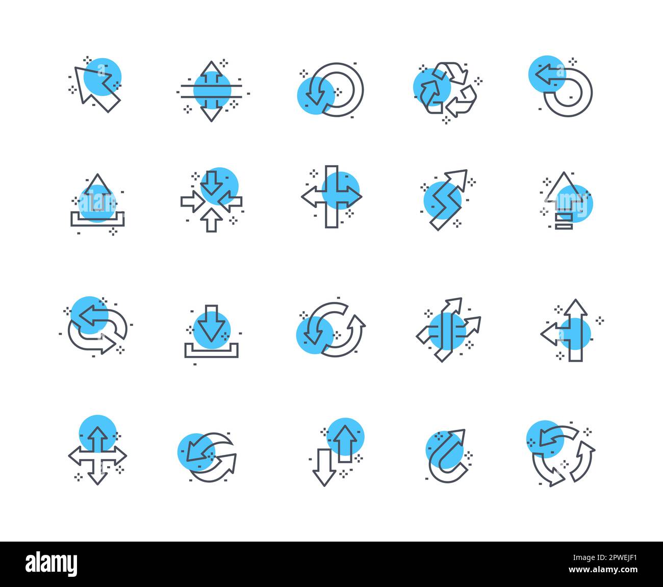 Cursor icons set color Cut Out Stock Images & Pictures - Alamy
