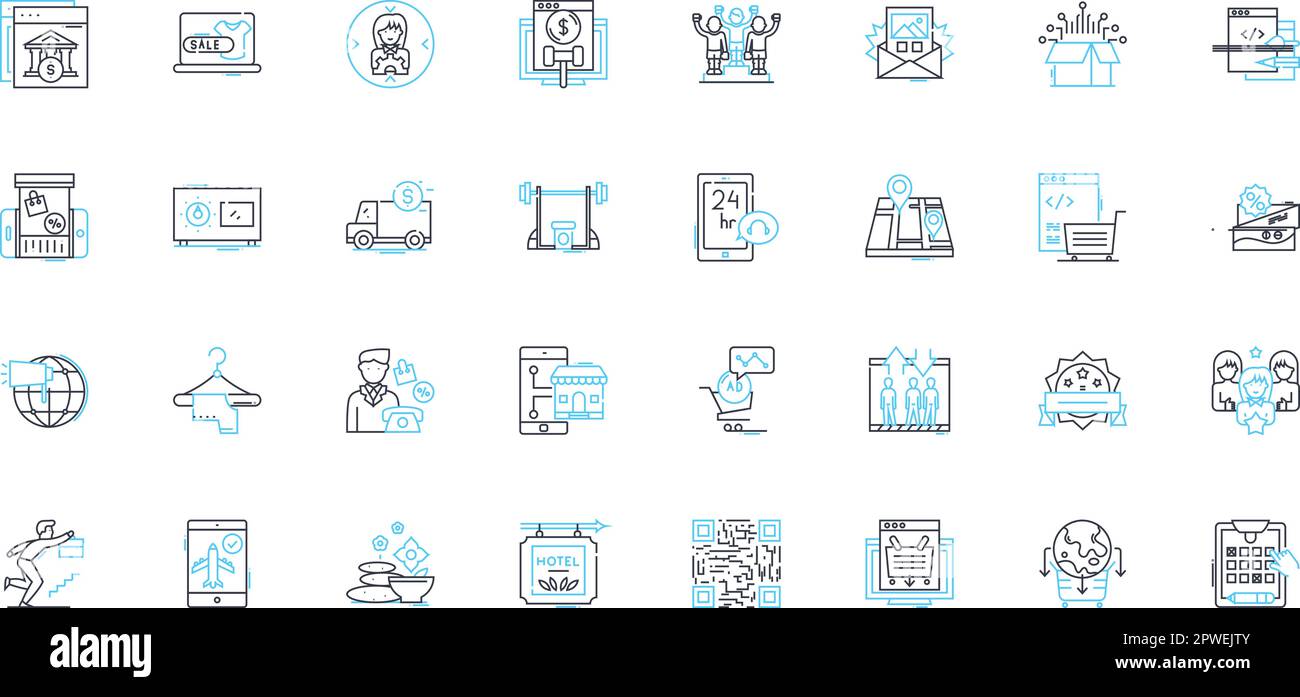Customer support linear icons set. Empathy, Resolution, Patience ...