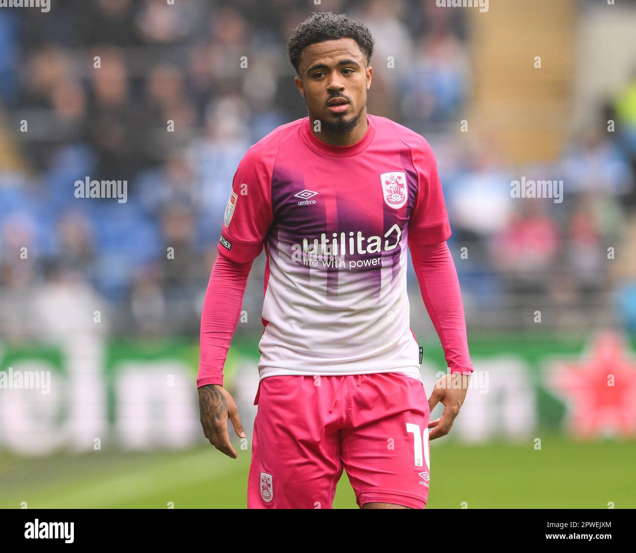 Josh Koroma #10 of Huddersfield Town during the Sky Bet Championship ...