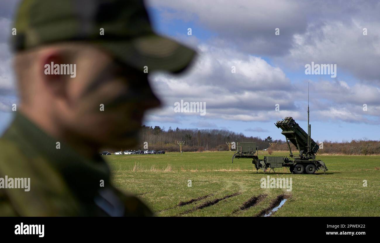 Swedish soldiers take part in a military presentation of the medium ...