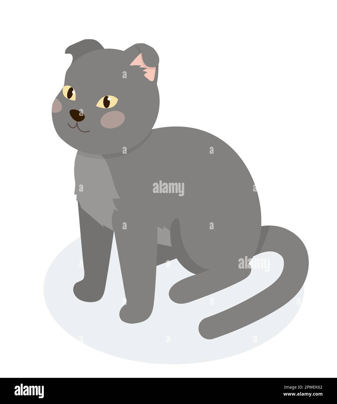 Grey house cat Stock Vector Images - Alamy