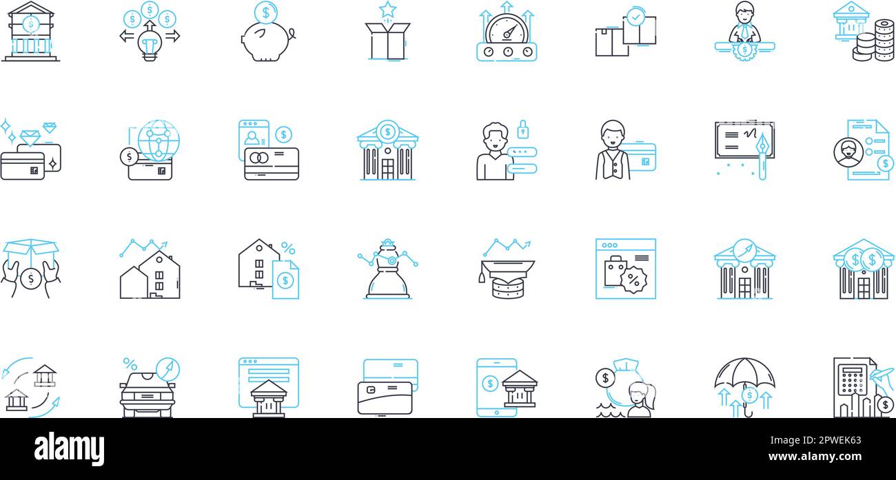 Risk protection linear icons set. Insurance, Security, Defense ...