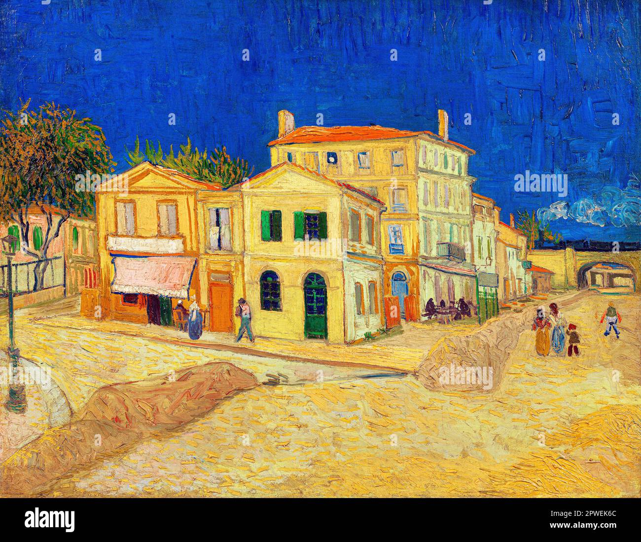 Vincent van Gogh's The yellow house famous painting. Original from ...