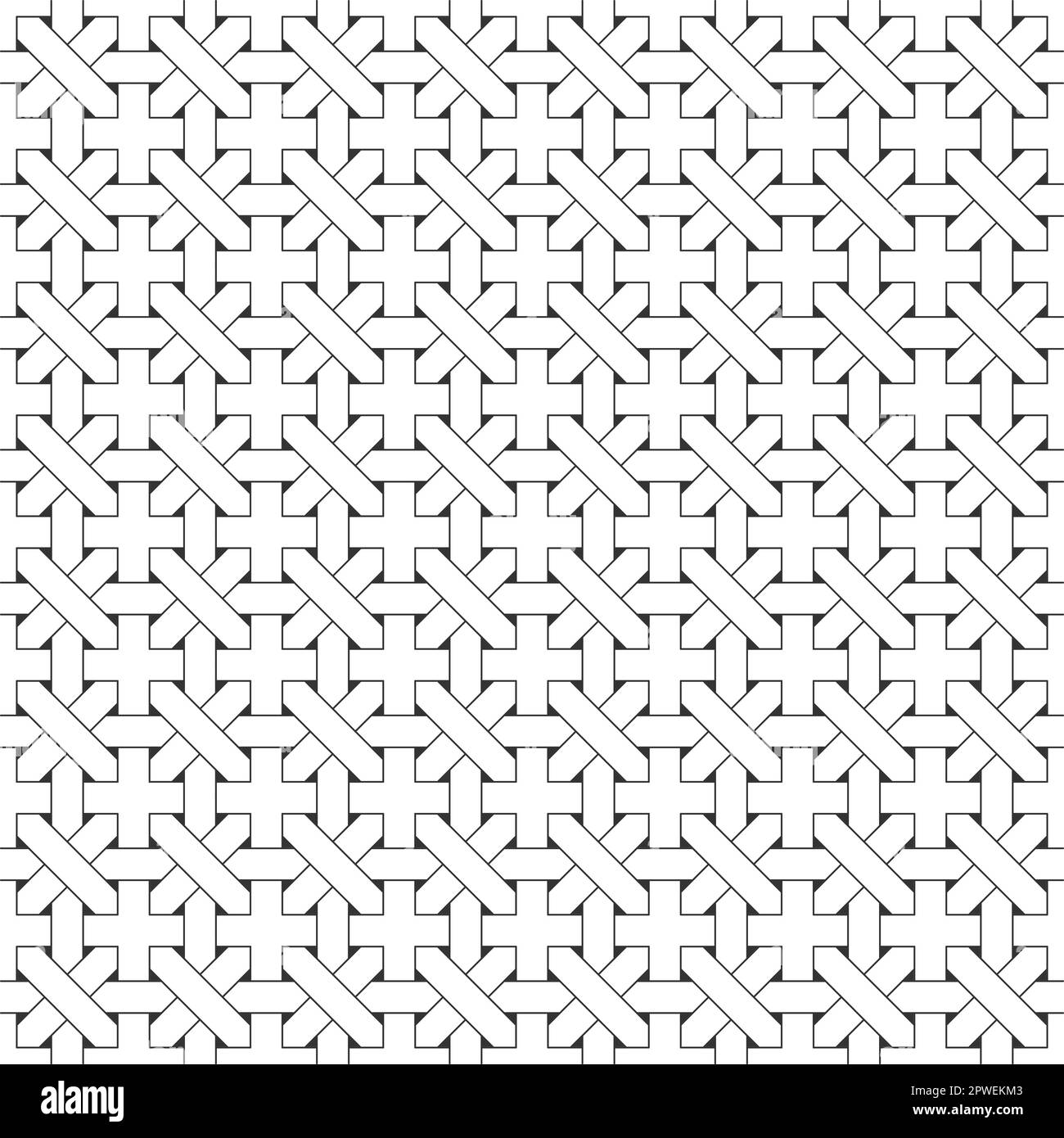 Interlocking geometric pattern background with square lines Stock ...