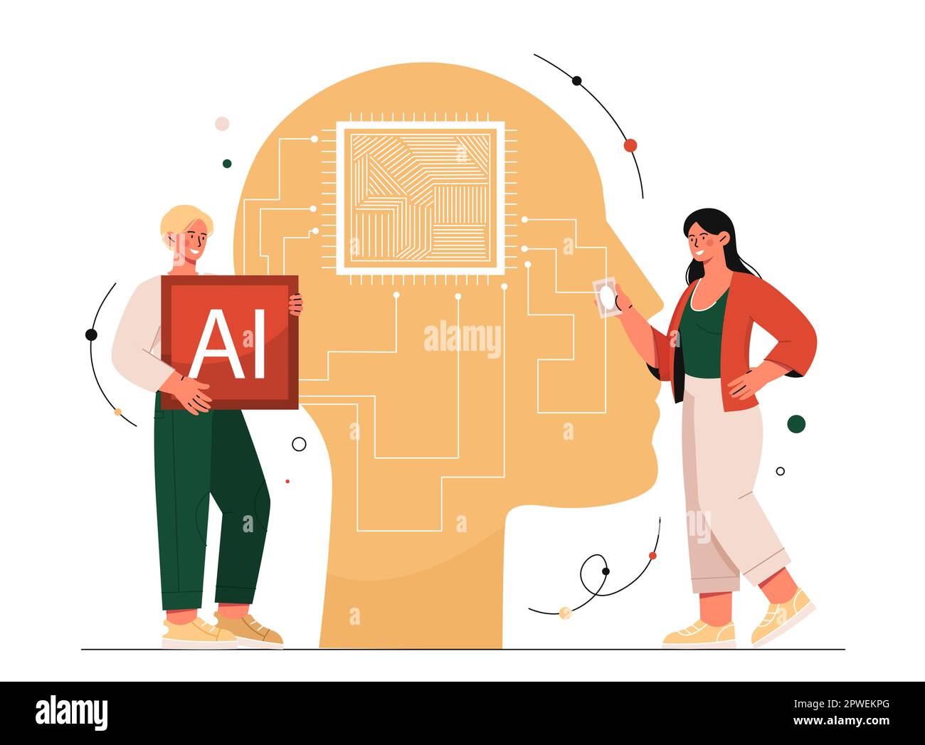 Artificial intelligence concept Stock Vector Image & Art - Alamy