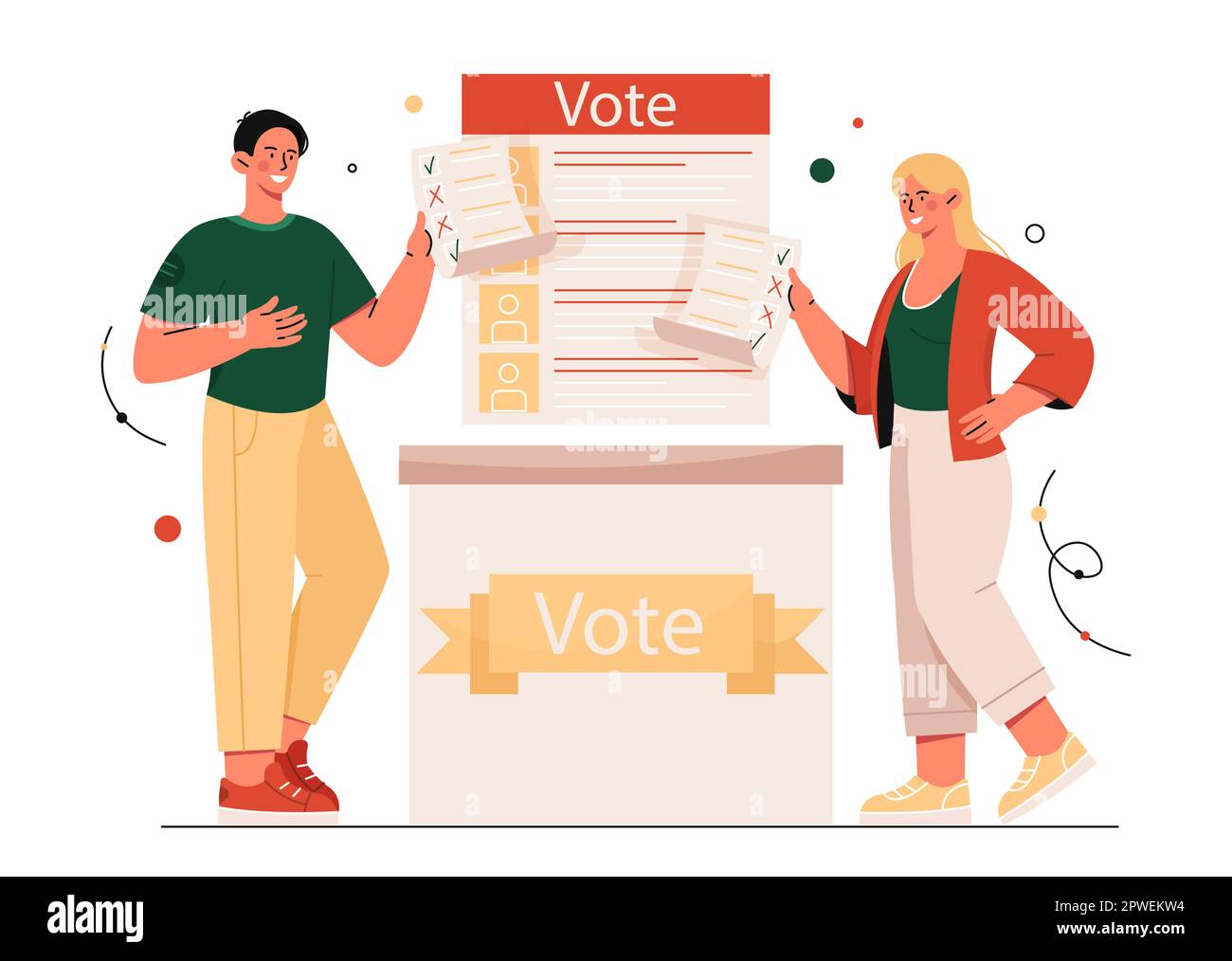 Secure election Stock Vector Images - Alamy