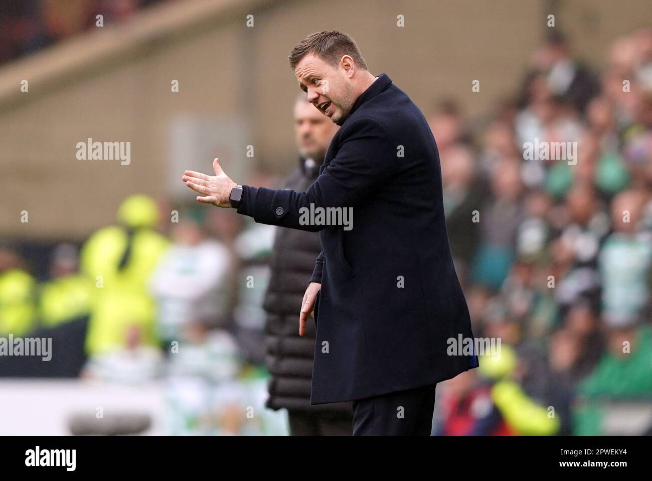 Rangers manager Michael Beale on the touchline during the Scottish Cup ...