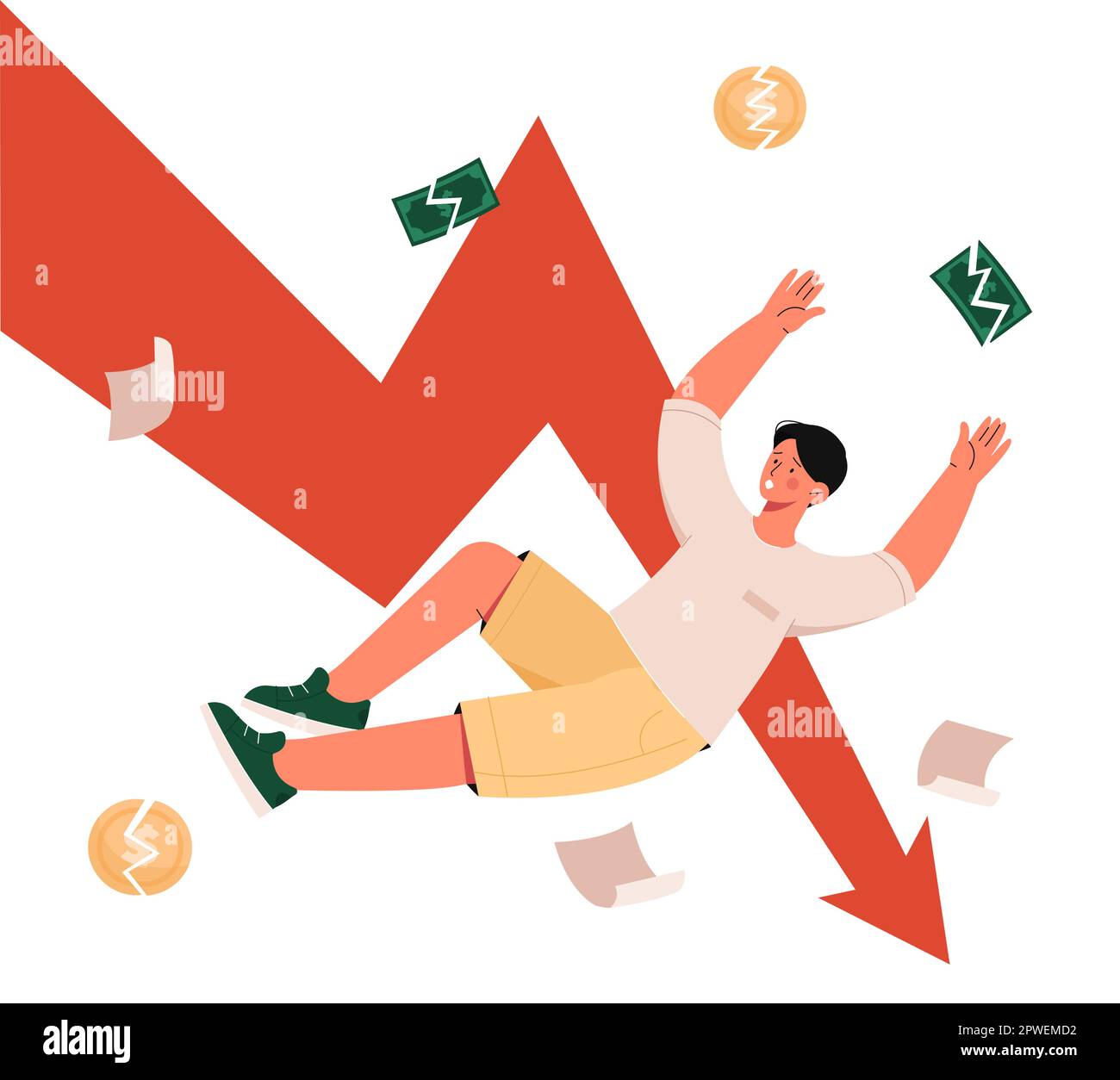 Falling rate concept Stock Vector Image & Art - Alamy
