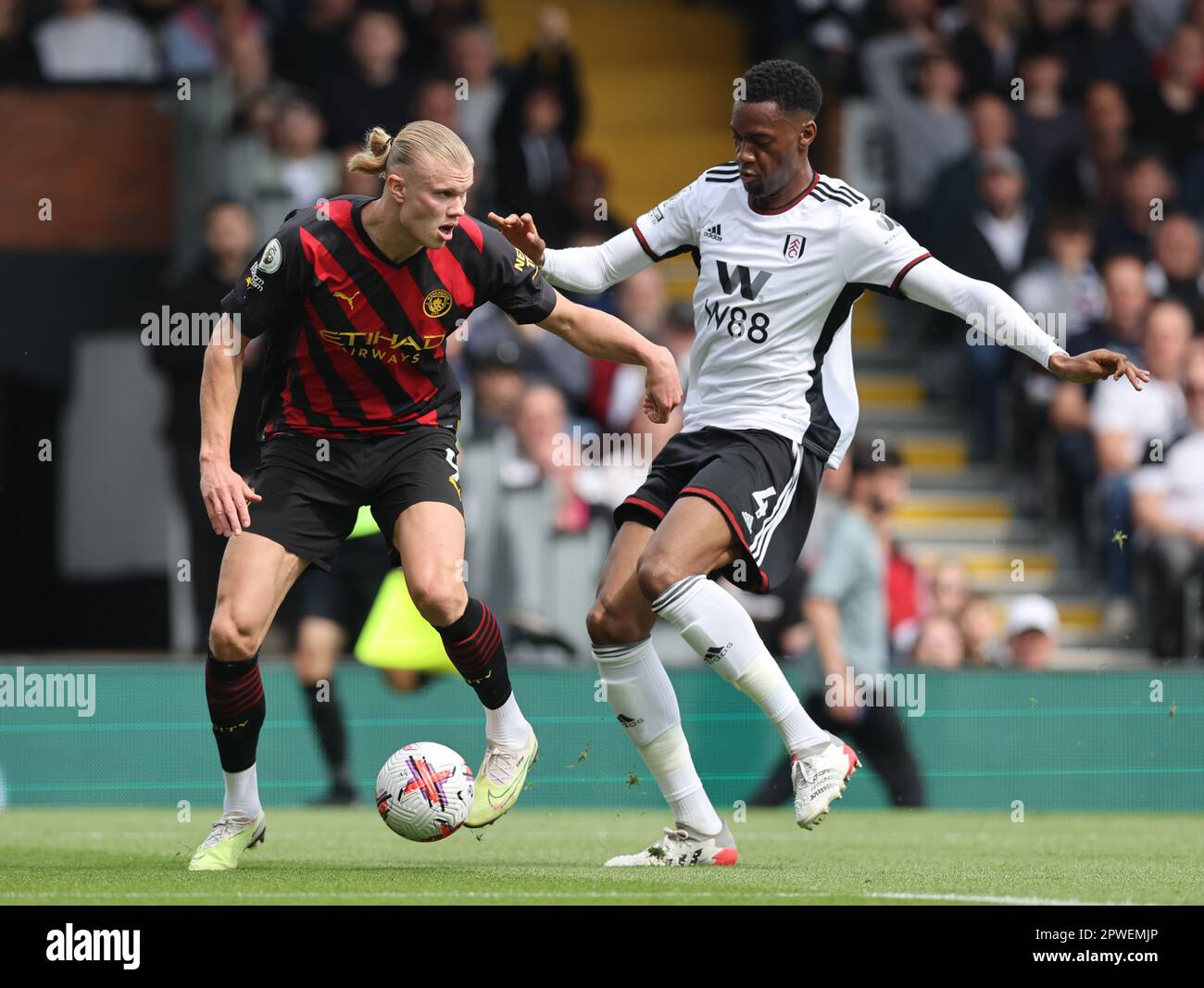 Erling haaland fulham 2023 hi-res stock photography and images - Alamy
