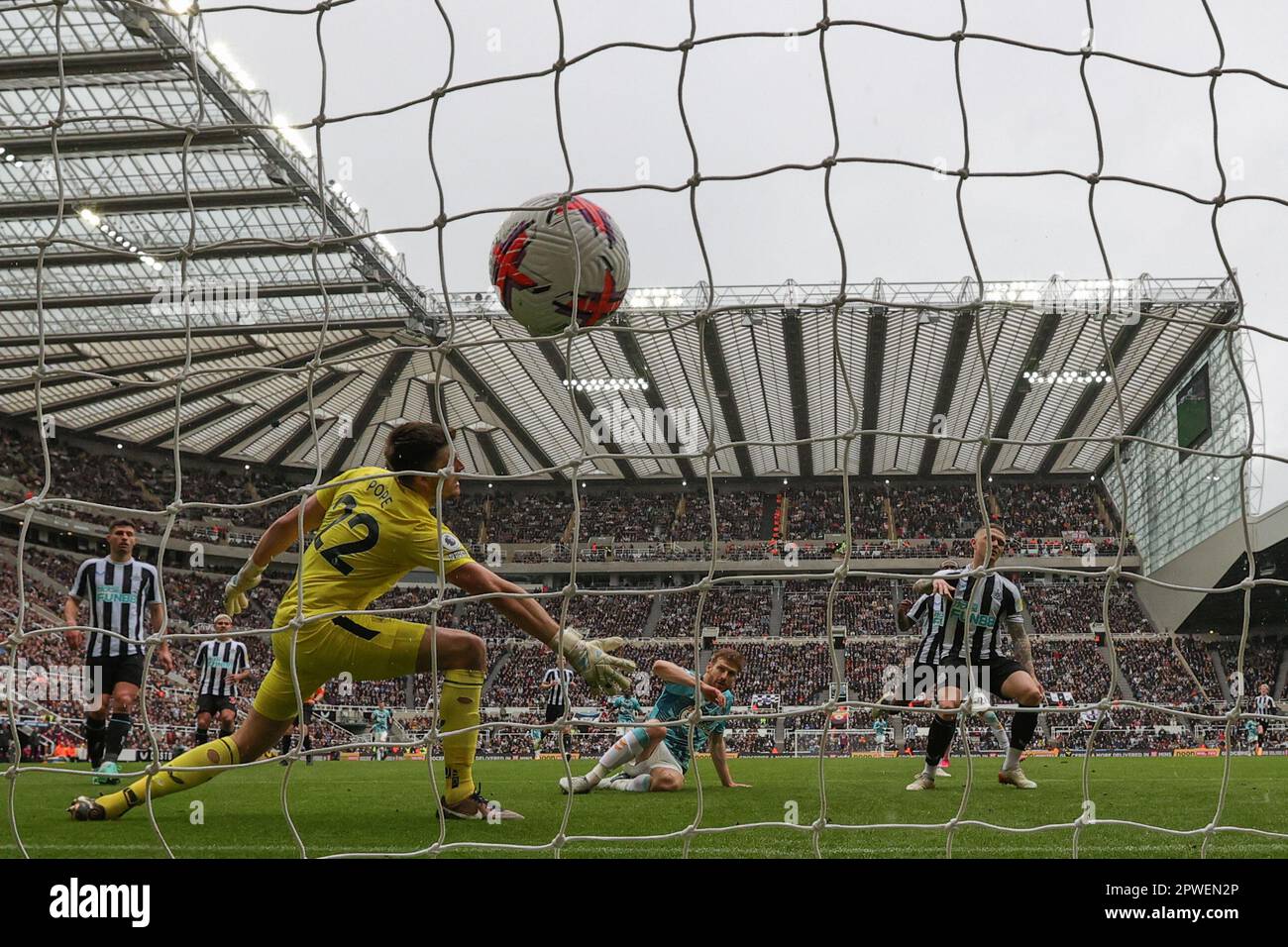 Stuart Armstrong #17 of Southampton scores a goal to make it 0-1 during ...