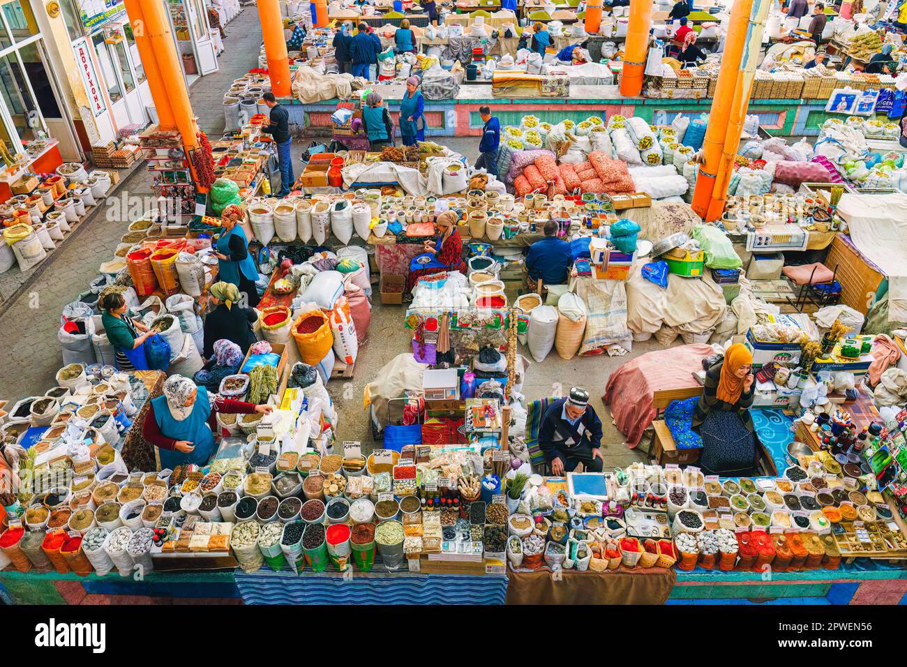 The Panchshanbe bazaar is one of the largest bazaars in Central Asia ...