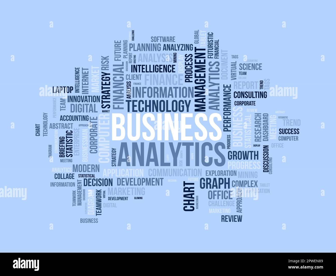 Word cloud background concept for Business analytics. Financial ...