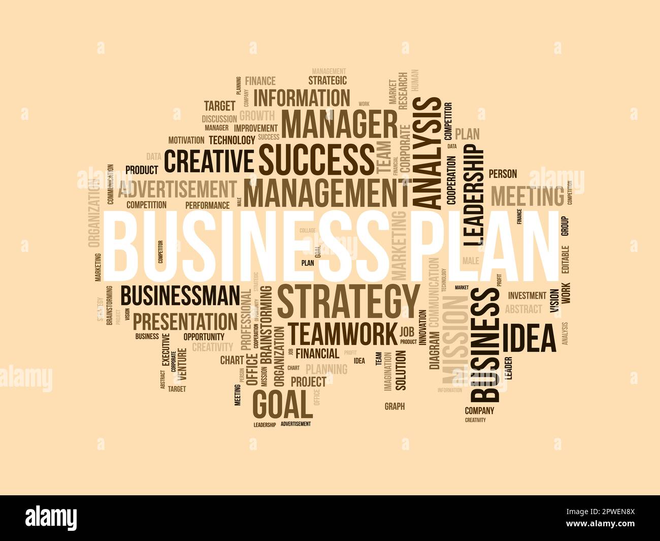 Word cloud background concept for Business plan. Marketing strategy ...