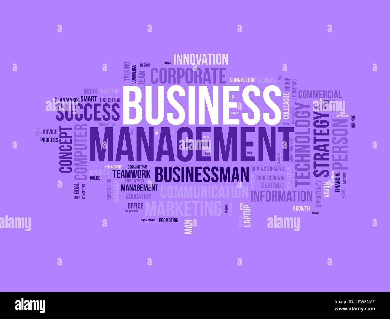 Word cloud background concept for Business Management. corporate ...