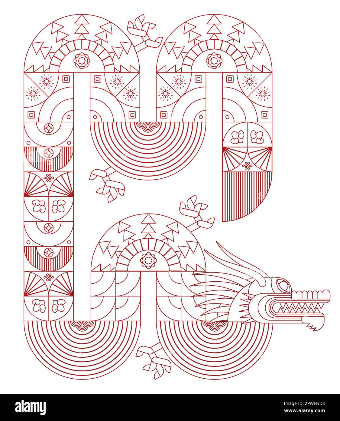 Dragons triangle Cut Out Stock Images & Pictures - Alamy