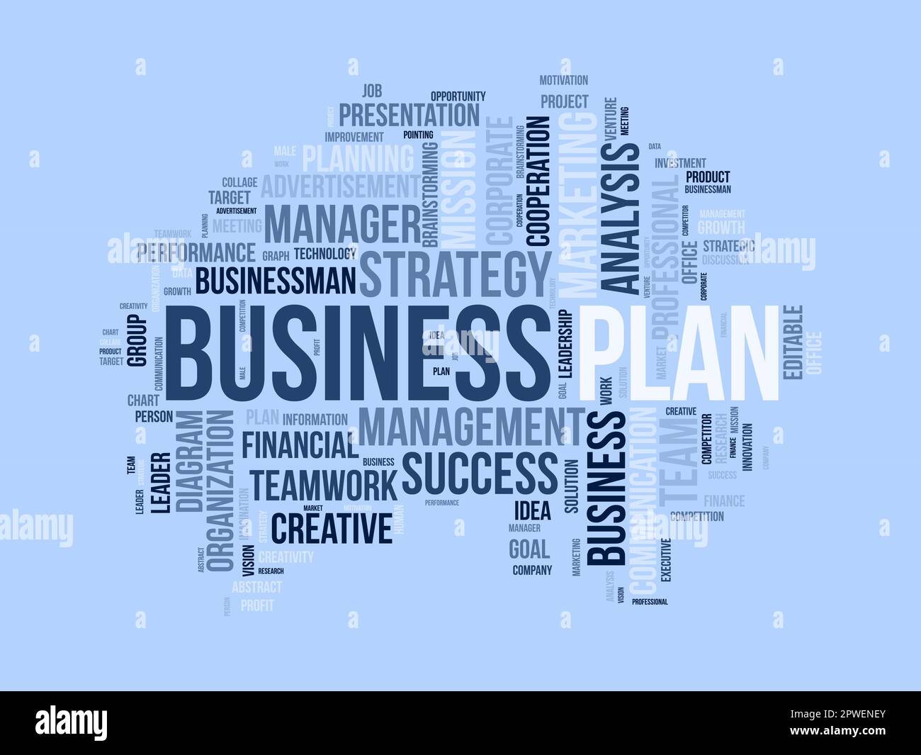 Word cloud background concept for Business plan. Marketing strategy ...