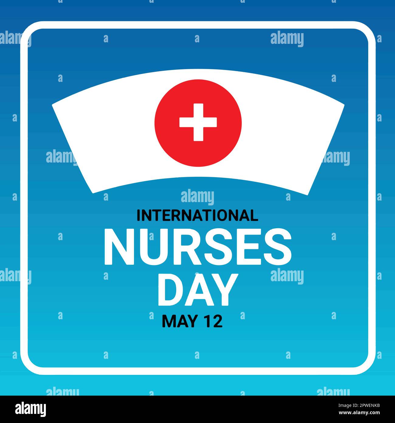 International Nurses Day. May 12. Template for background, banner, card ...