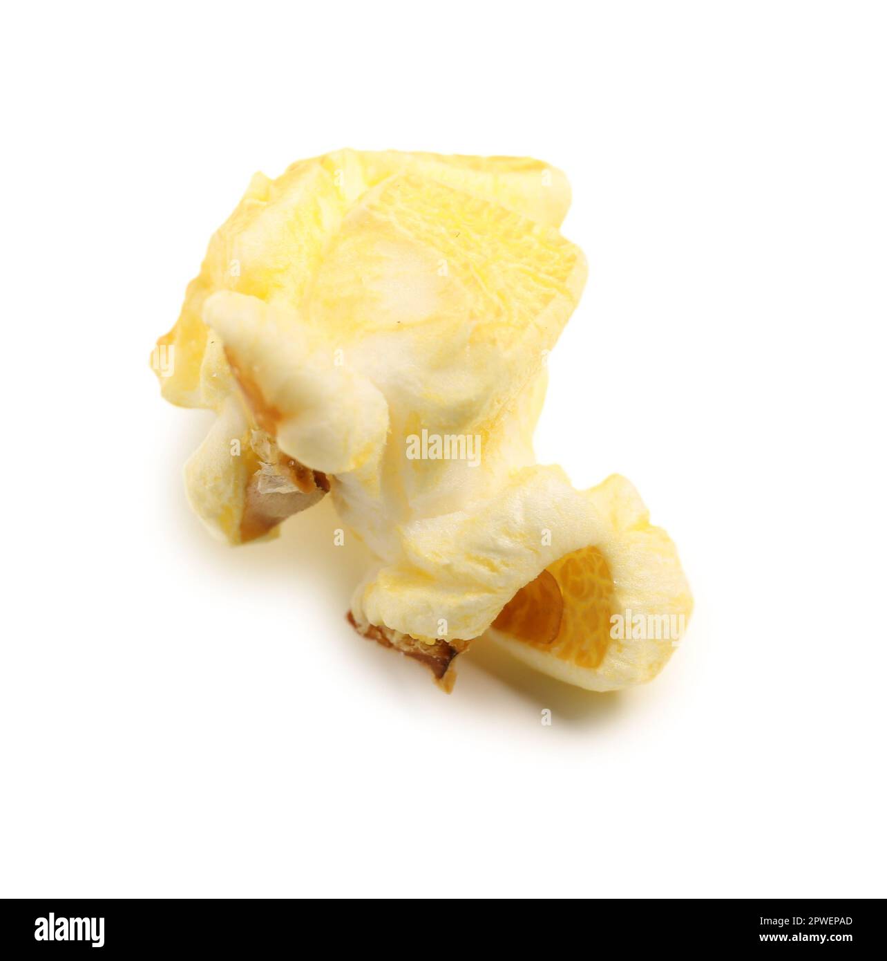 Crispy popcorn on white background Stock Photo - Alamy