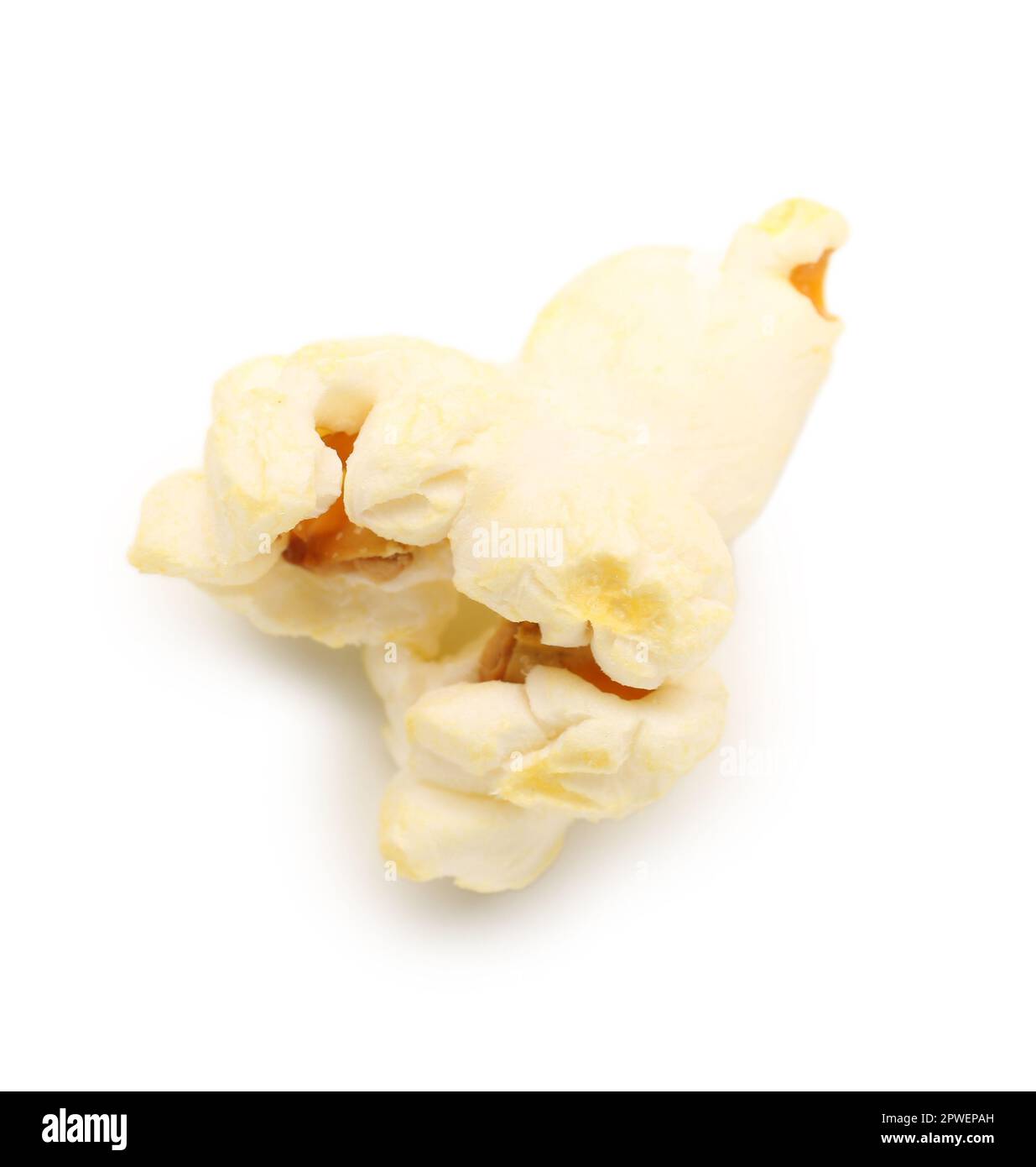 Crispy popcorn on white background Stock Photo - Alamy