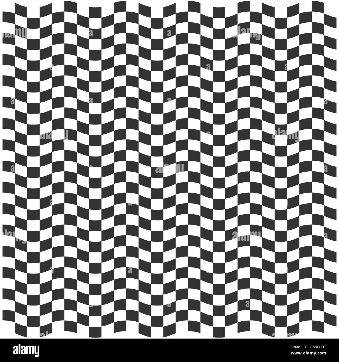 Seamless Psychedelic Geometric Pattern With Black And White Optical