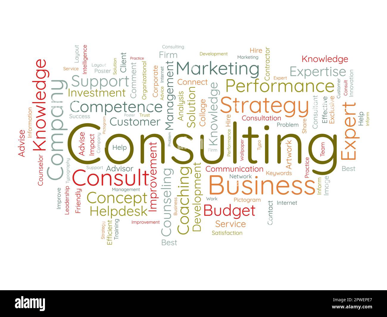 Word cloud background concept for Consulting. Business service solution ...