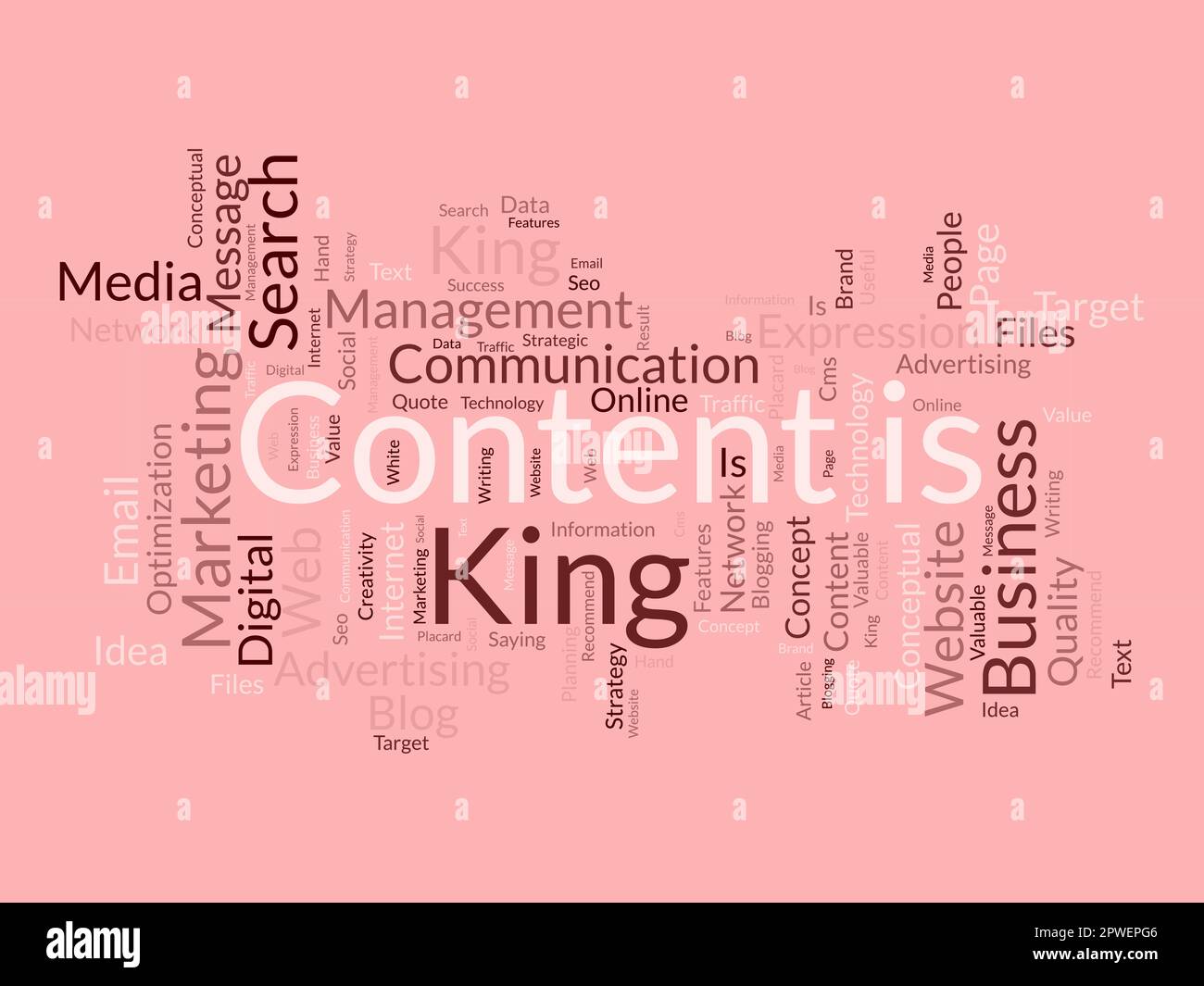 Word cloud background concept for Content is king. Idea optimization ...