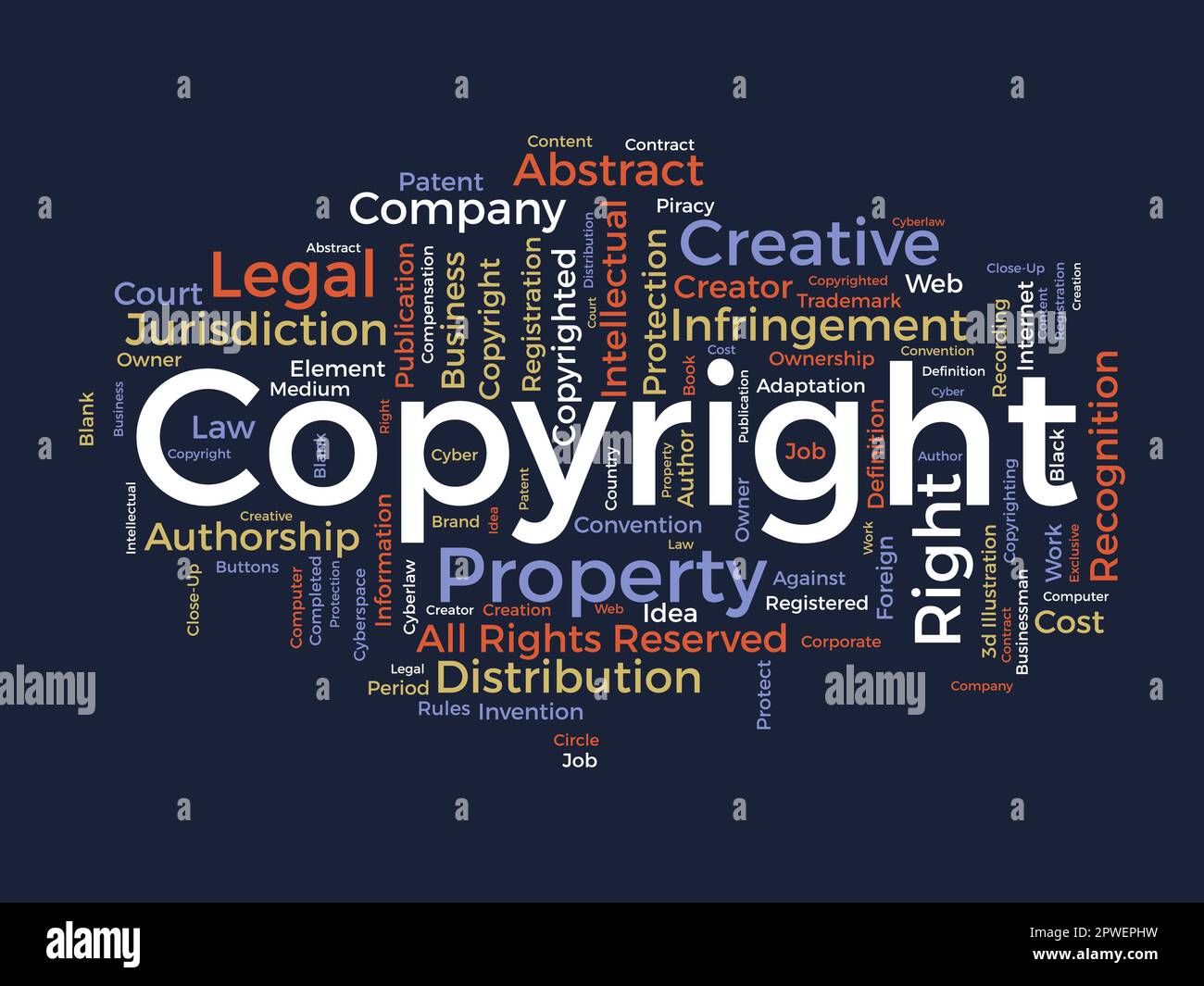 Word cloud background concept for Copyright. Intellectual property ... Word cloud background concept for Copyright. Intellectual property ...