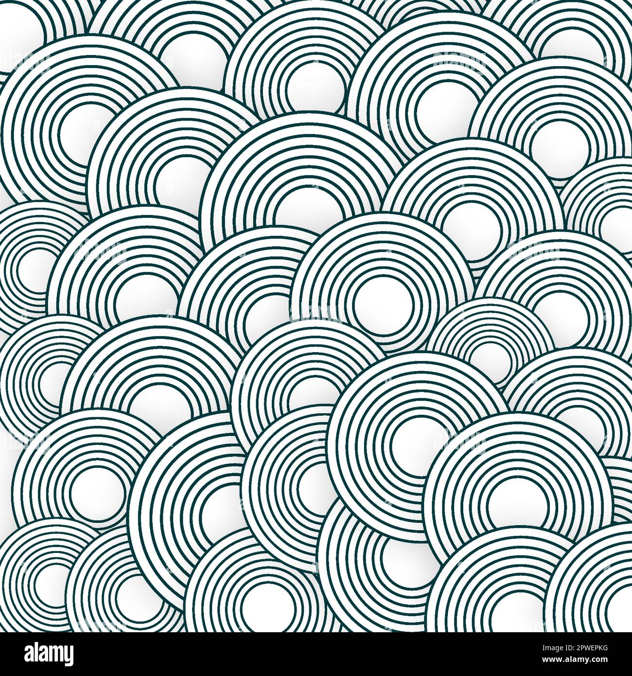 Black and white abstract circle seamless pattern background Stock ...